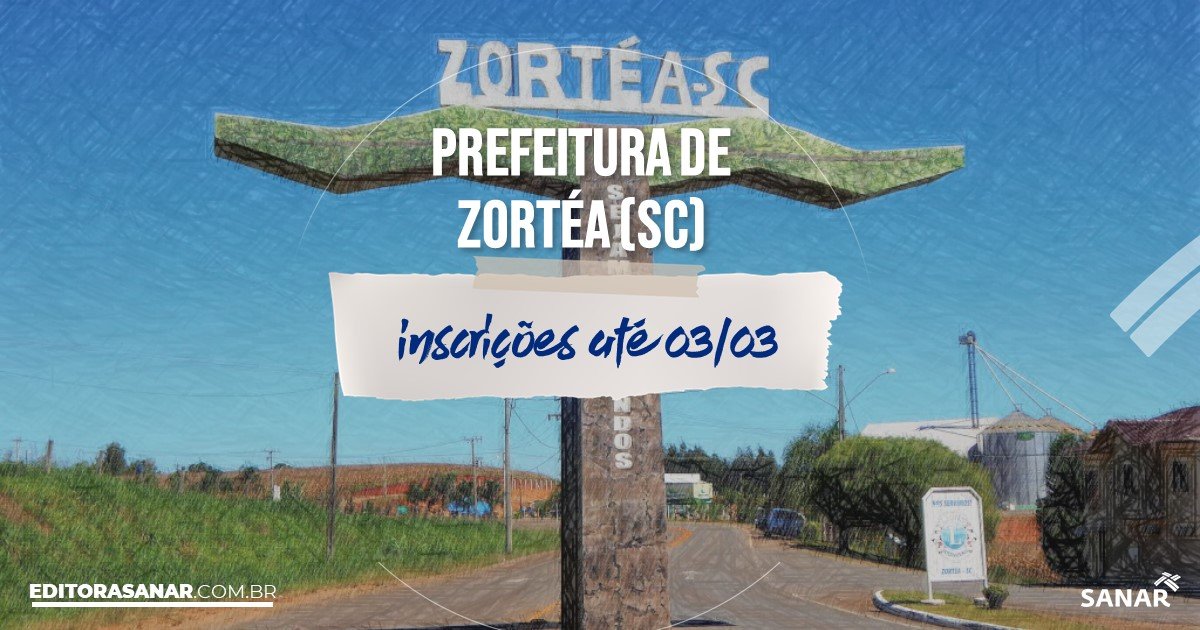 Concurso de Zortéa - SC: cargos na Saúde!