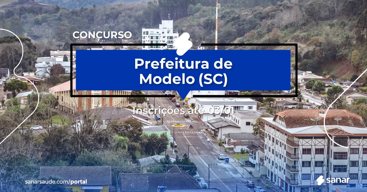 Concurso de Modelo - SC: cargos na Saúde!
